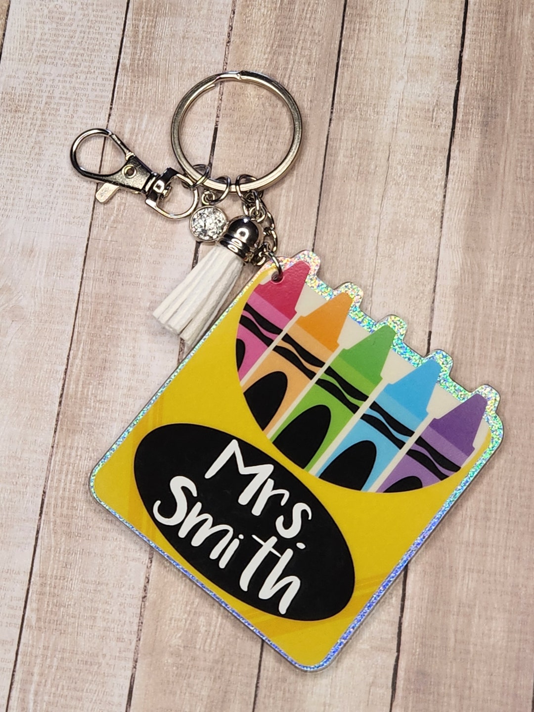Personalized Teacher Keychain • Personalized Teacher Bag Tag • Box of ...