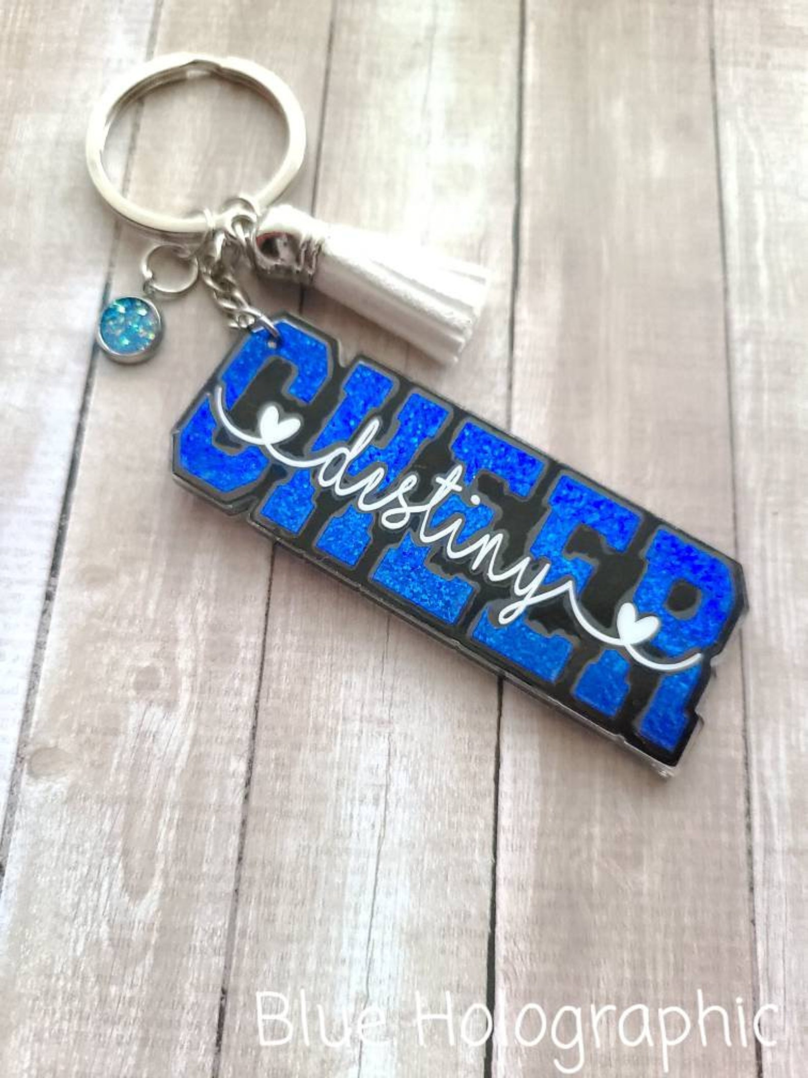 Personalized Cheer Keychain Cheerleader Keychain Cheer Gift Cheer Bag ...