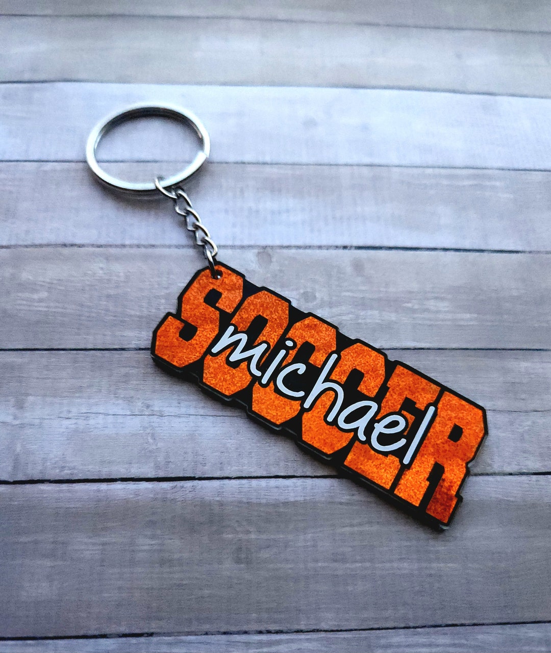 Personalized Soccer Keychain • Soccer Keychain • Soccer Gift • Soccer ...