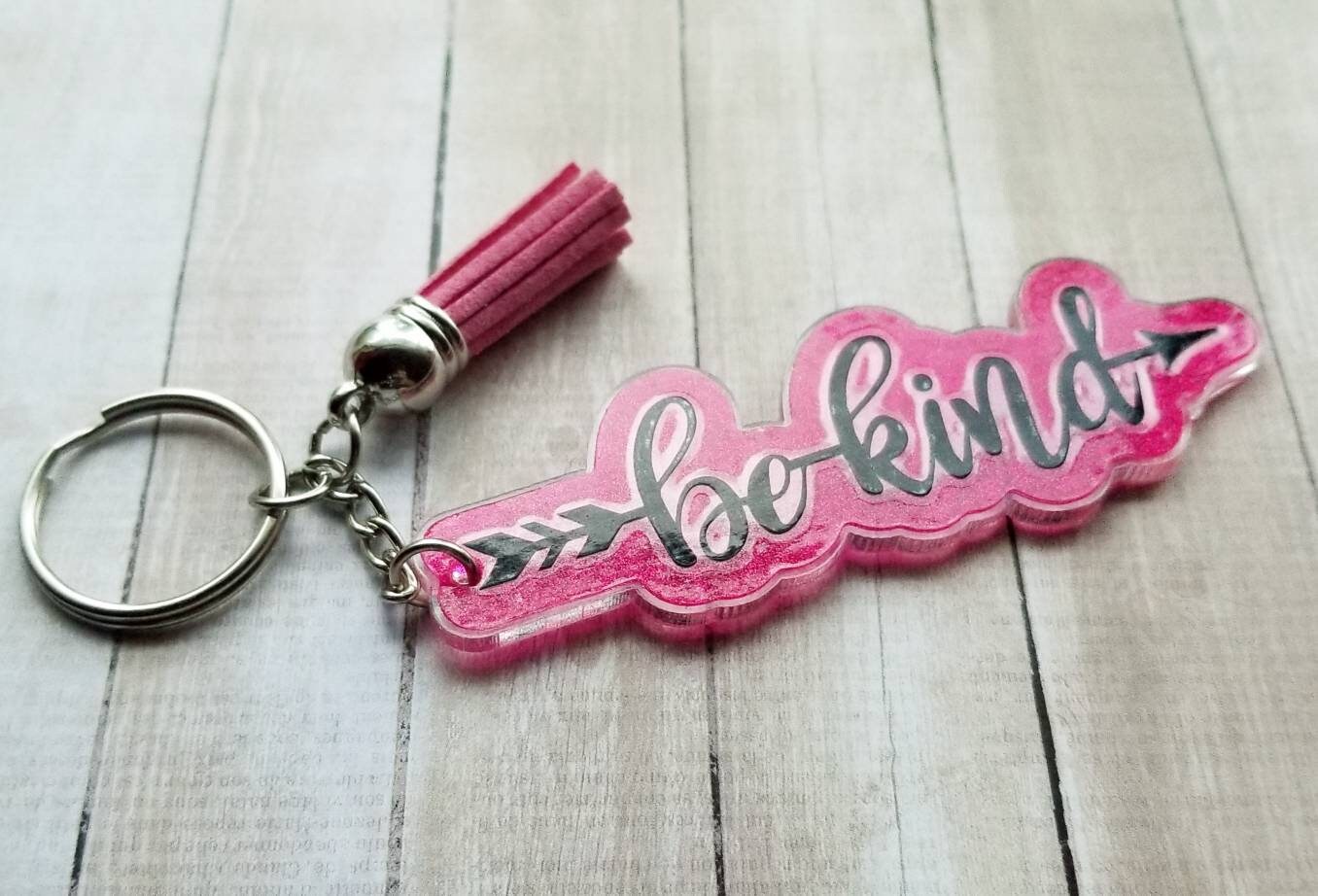 Personalized Be Kind Keychain / Kindness Keychain / Be Kind | Etsy