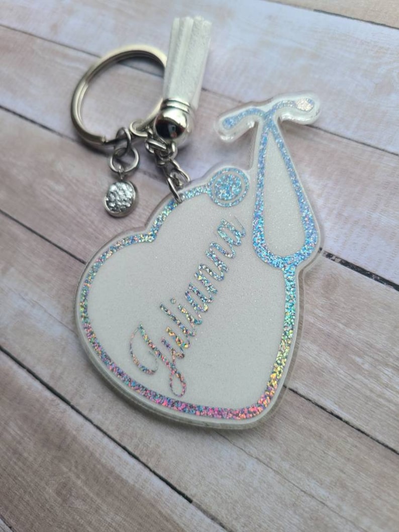 Personalized Stethoscope Keychain / Nursing Keychain / Nurse - Etsy