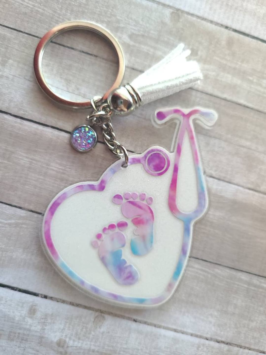 Stethoscope Keychain / Nursing Keychain / Nurse Gift / Doctor Gift ...