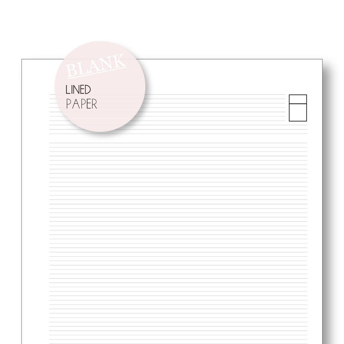 Blank Dotted Grid Lined Paper A4 Printable Minimalist Design Instant ...