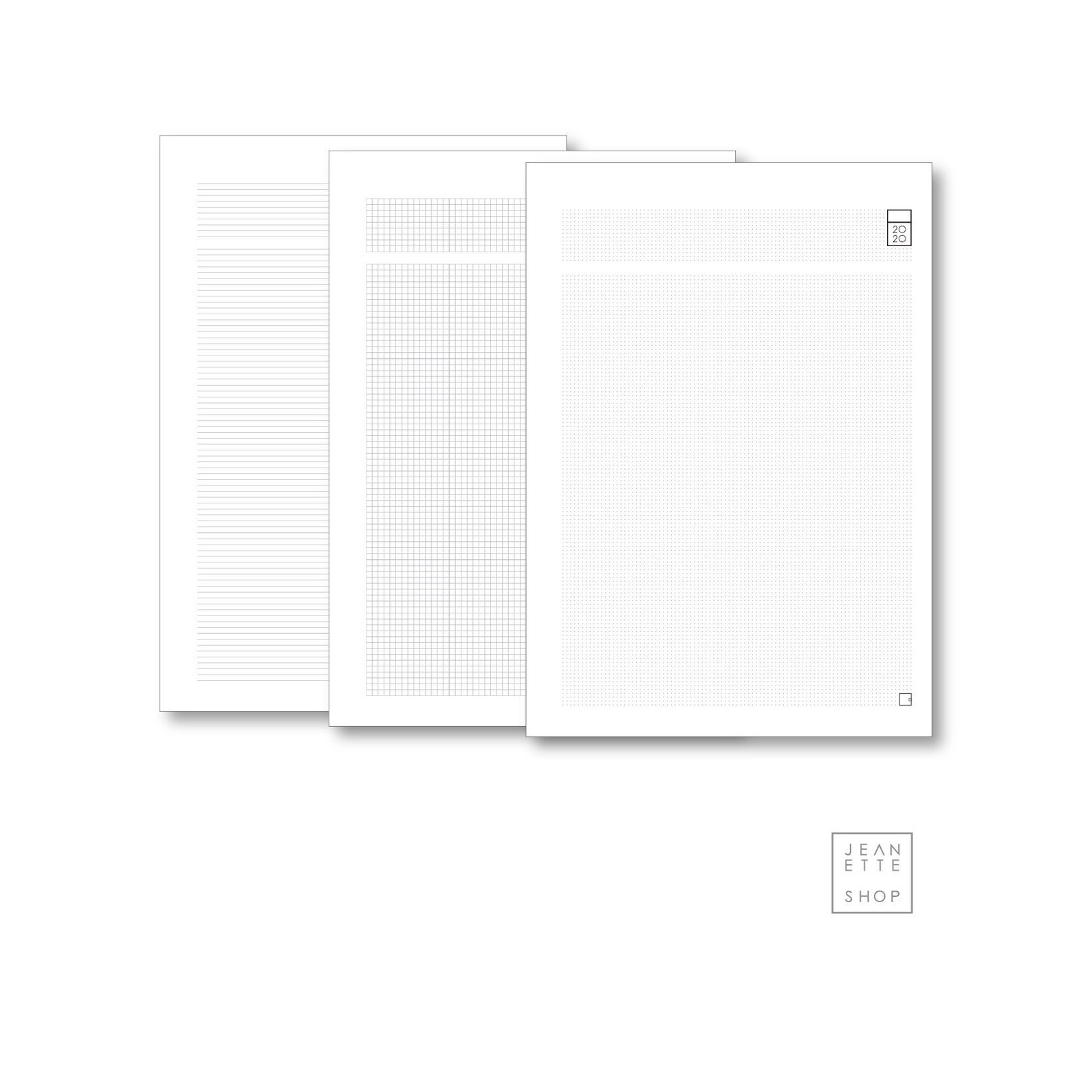 Blank Dotted Grid Lined Paper A4 Printable Minimalist - Etsy