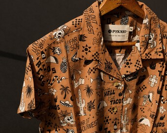 Mexican Button up Shirt - Etsy