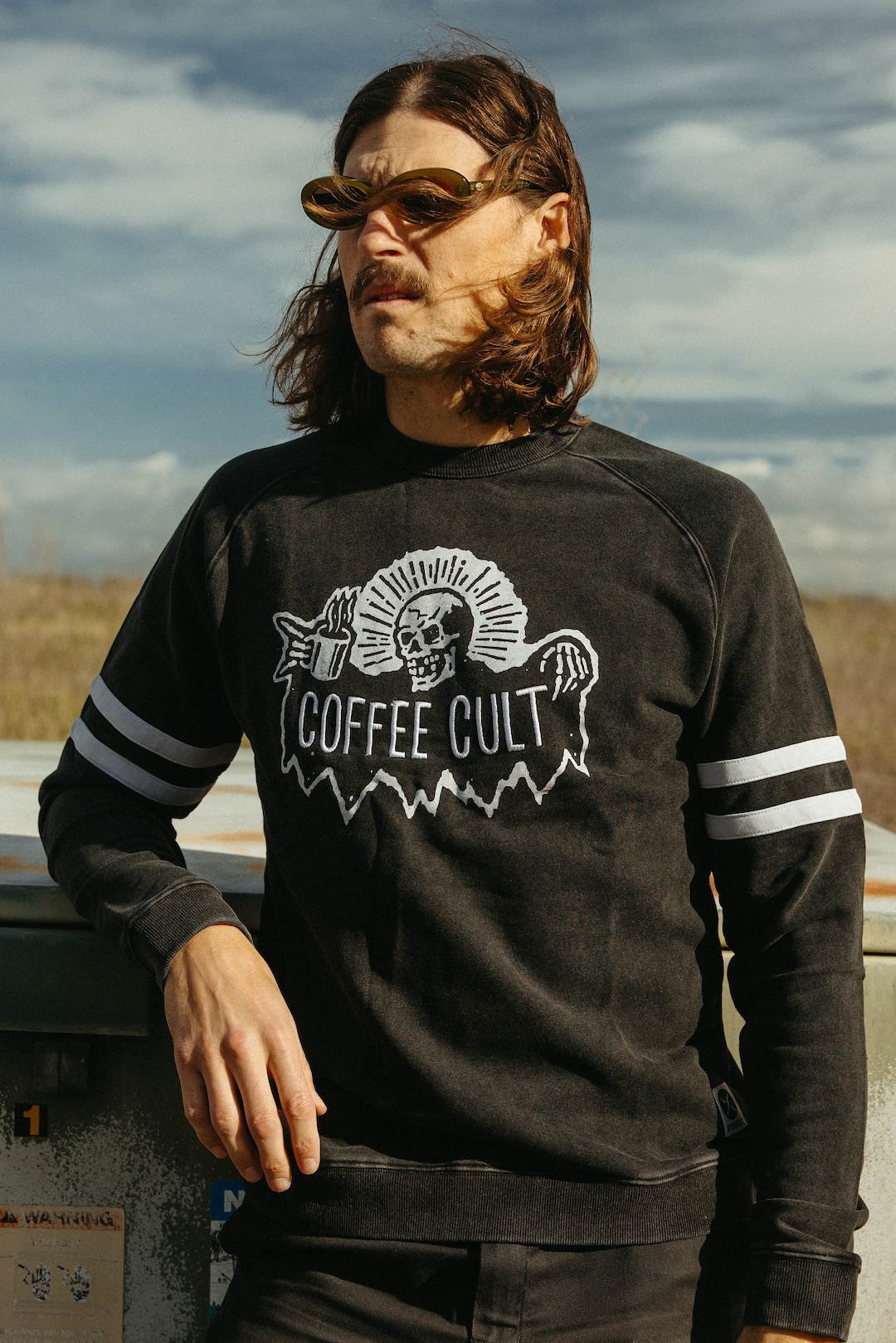 Coffee Cult Crewneck Sweatshirt | Comfy Hemp Sweatshirt | Skull Shirt ...