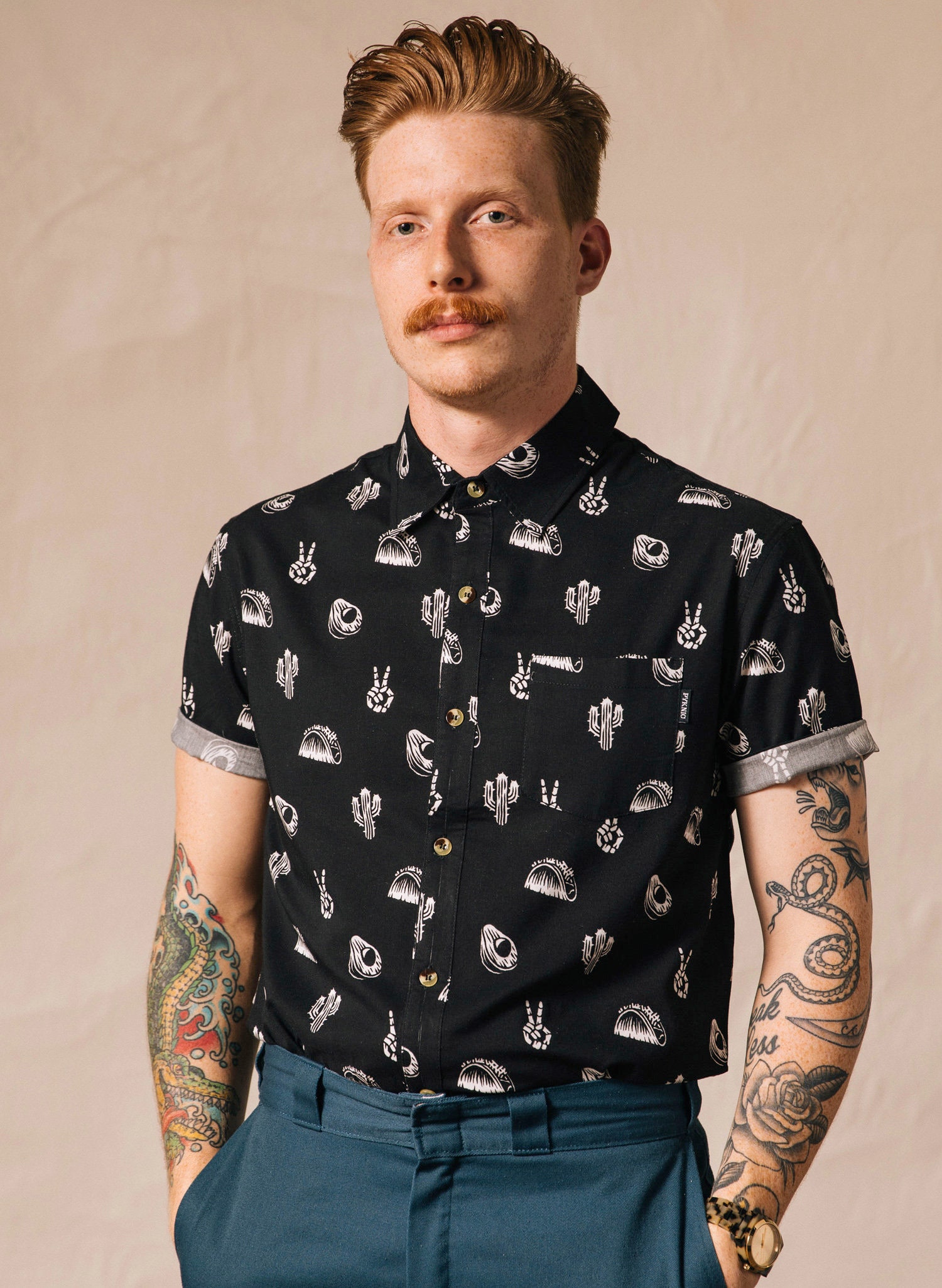 No Problemo Fun Mens & Womens Button-up Top Taco Button Down | Etsy