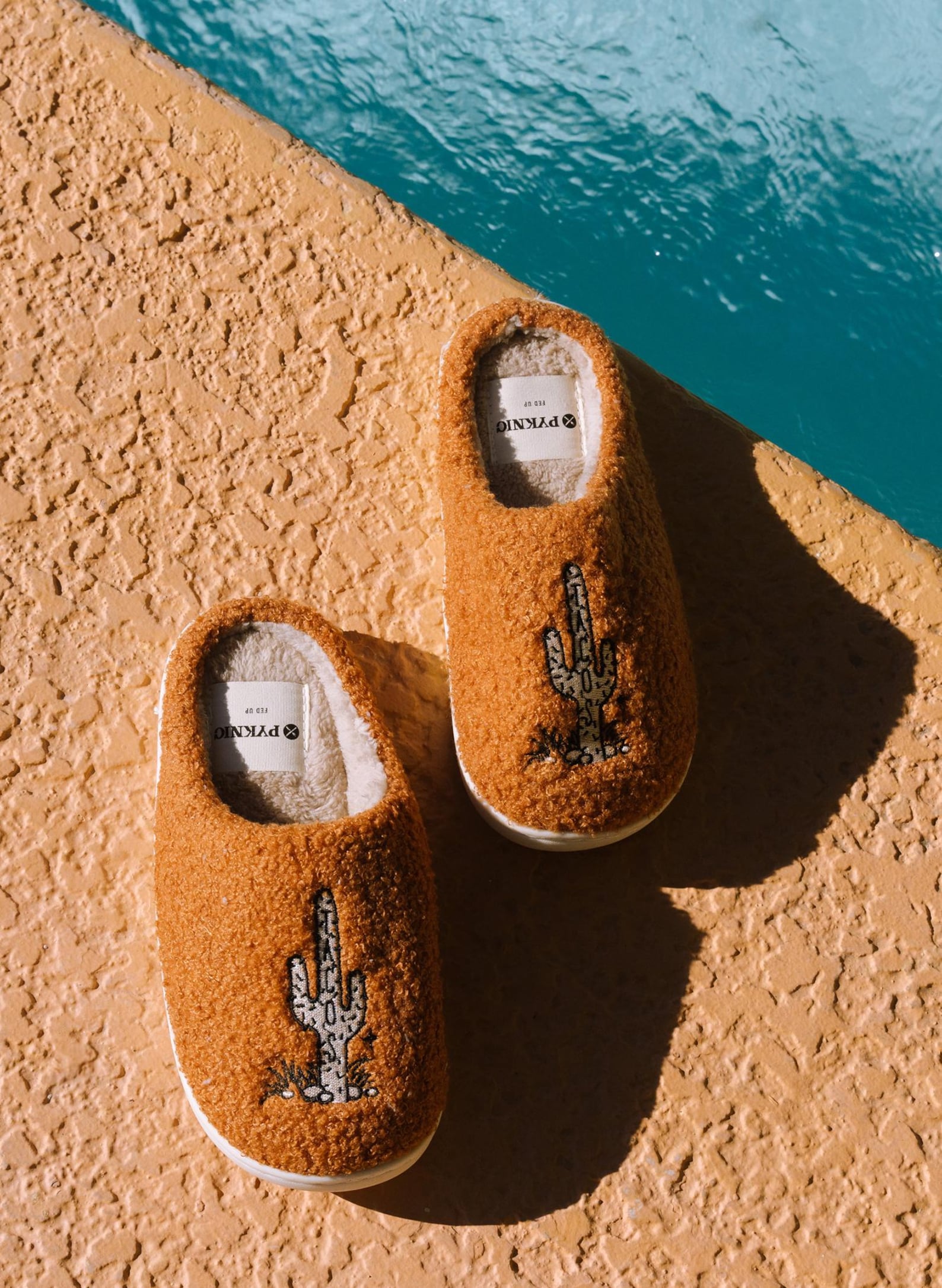 Cactus Tacos Slippers, Comfy Fleece Slippers, Taco Lover, Desert Art ...