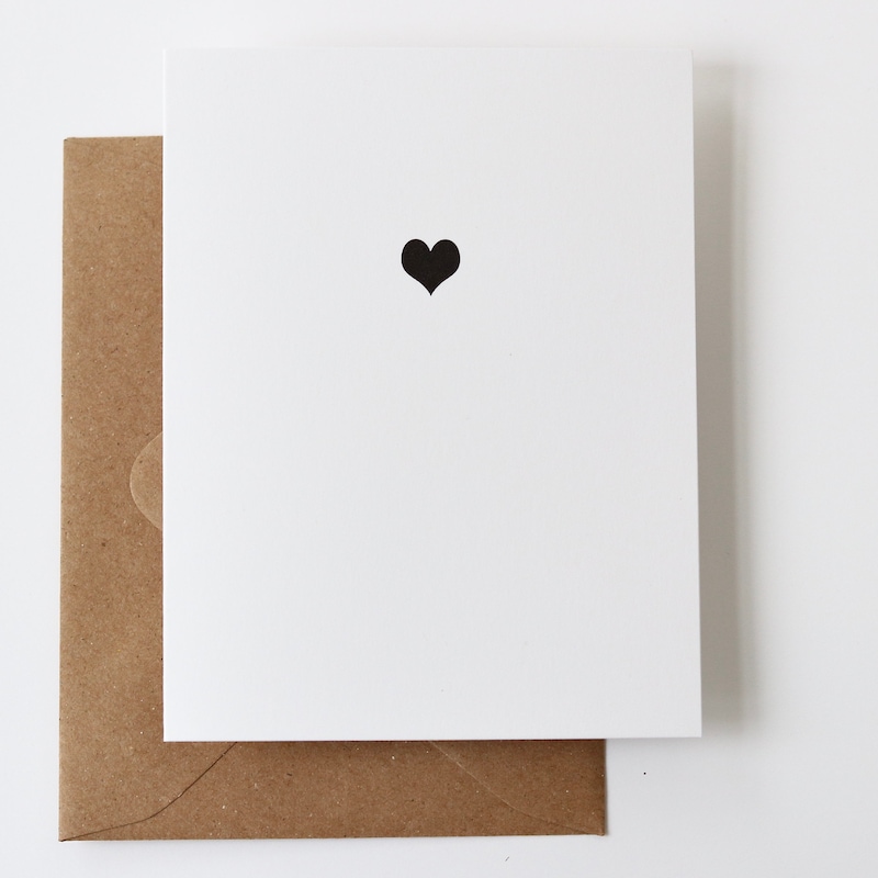 Heart Card - Etsy