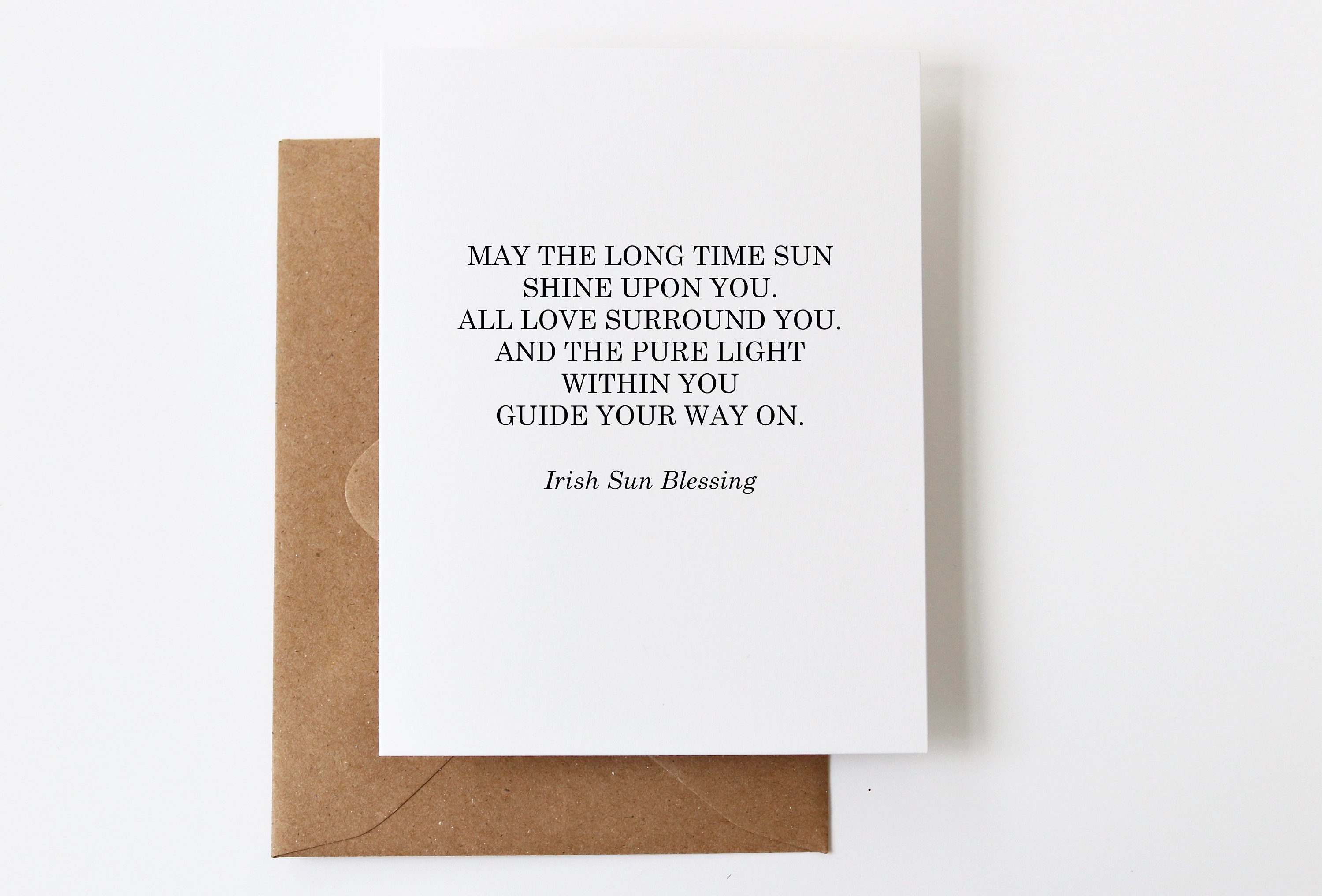 Irish Blessing Get Well Card - Etsy