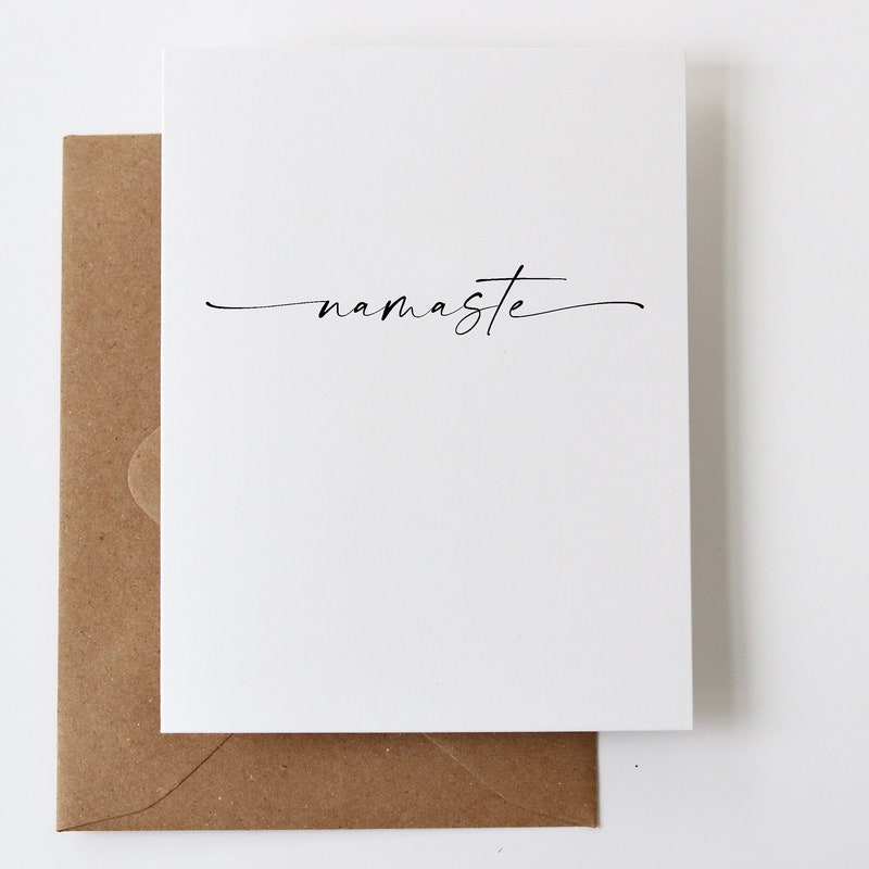 Namaste Card - Etsy