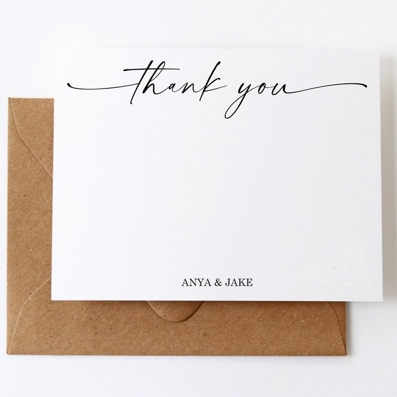 Thank You Stationery - Etsy