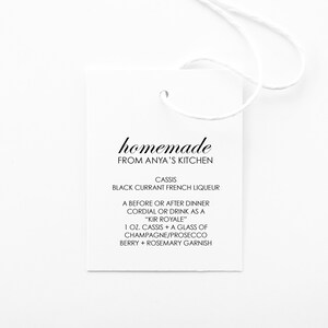 Elegant Homemade Gift Tags for Handmade Items Personalized Tag for ...