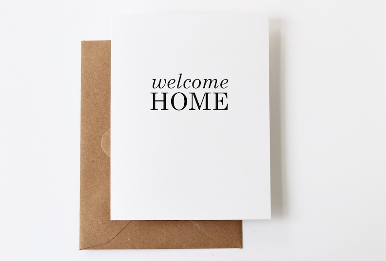 Welcome Home Card Welcome Home Greeting Card Card for New | Etsy