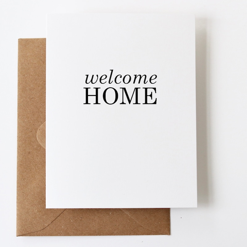 Welcome Home Card - Etsy