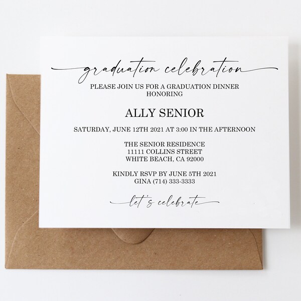 Graduation Open House Enclosure - Etsy