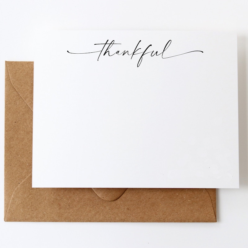 Thankful Card - Etsy