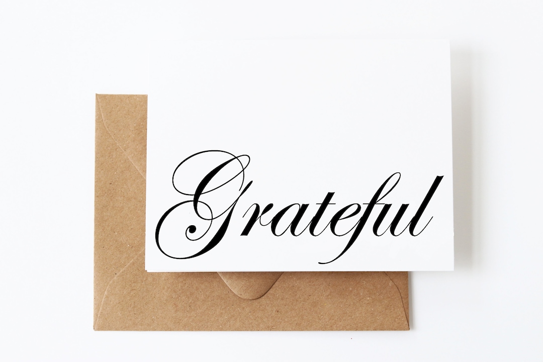 1 or 10 Grateful Cards | Grateful for You Gift for Her | Gratitude Card ...