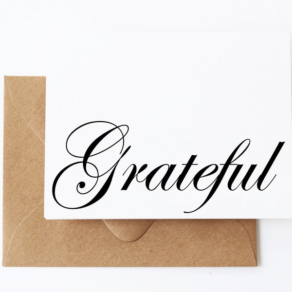 Grateful Card - Etsy