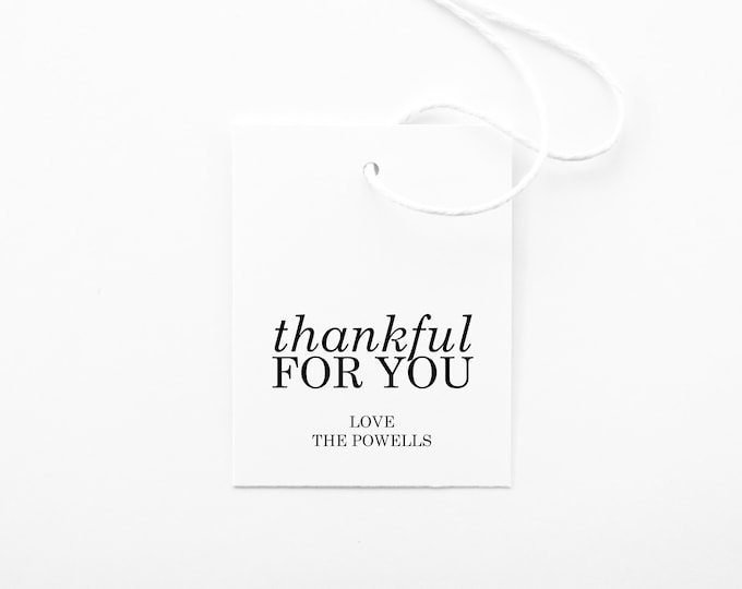 Set of 4 Grateful / Thankful / Blessed Tags With Crystal Rhinestones ...