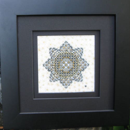 Blackwork Star Beginners Hand Embroidery Kit | Etsy