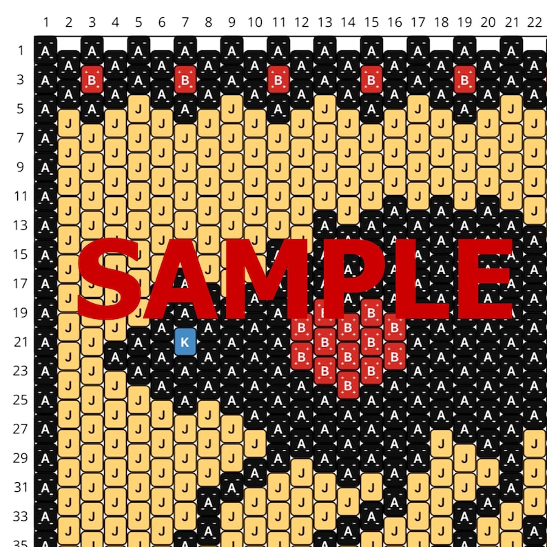 Three Blind Mice Peyote Beading Stitch Pattern: Coaster or Tapestry ...