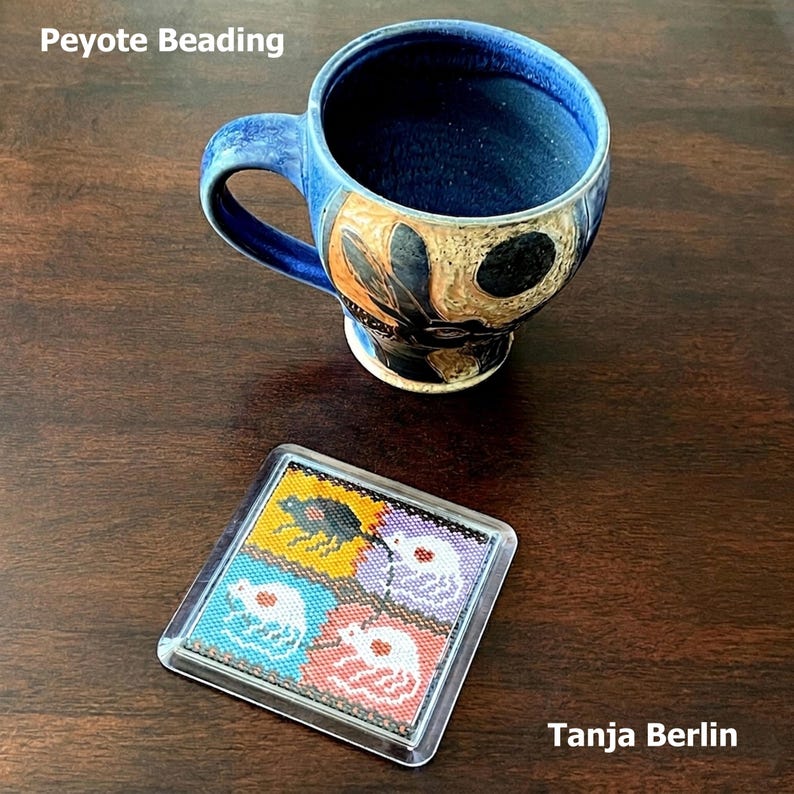 Three Blind Mice Peyote Beading Stitch Pattern: Coaster or Tapestry ...