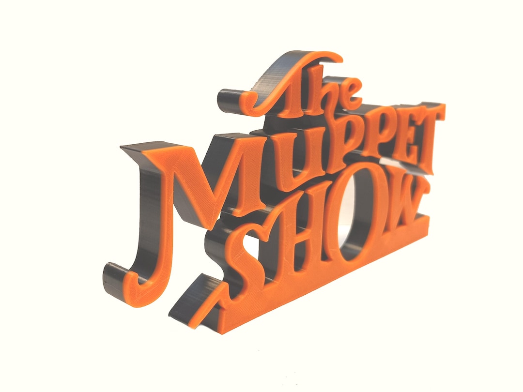 1980's Jim Hensons the Muppet Show Logo Sign Shelf Desk Art Shelf ...