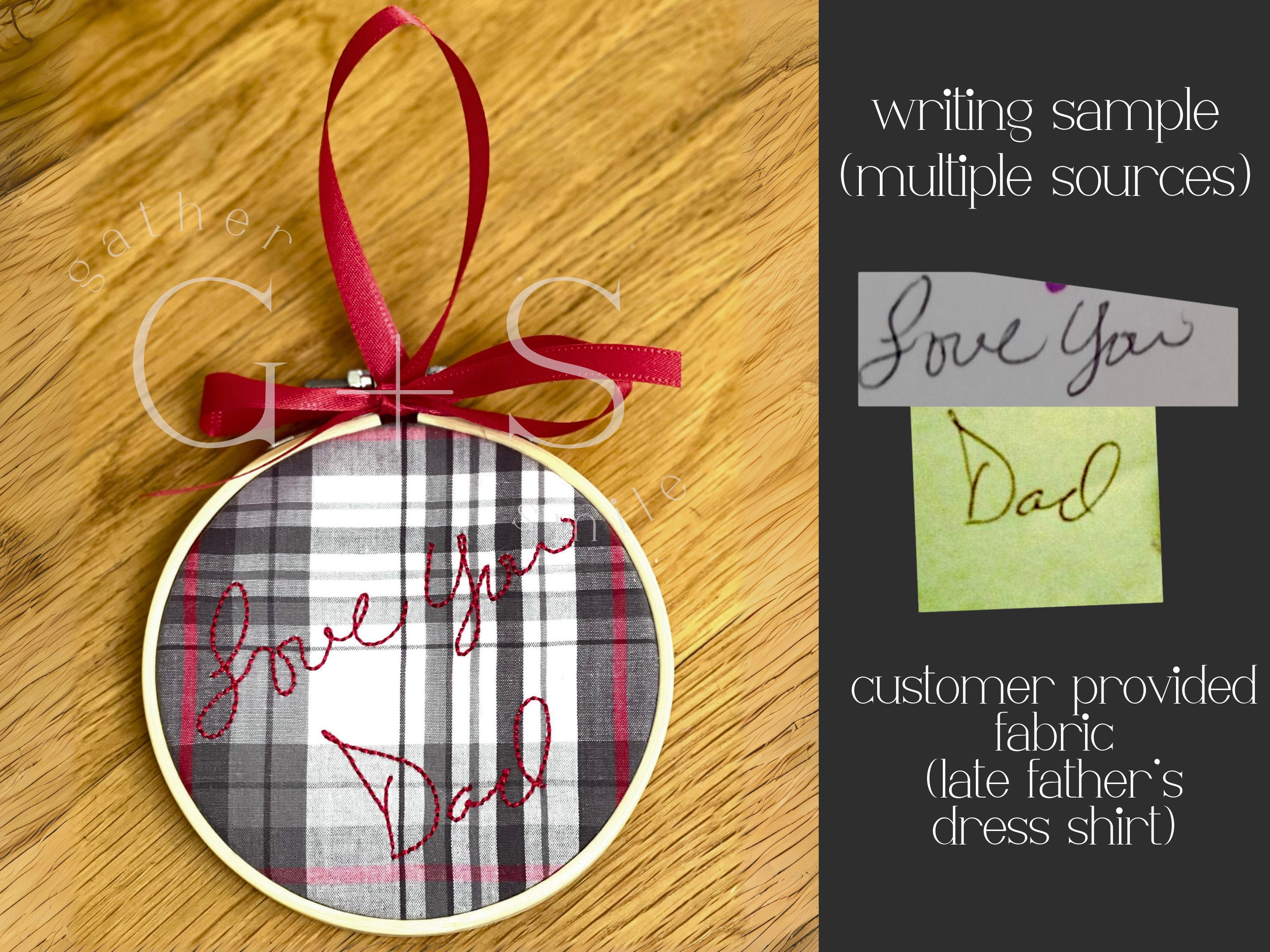 Memorial Handwriting Embroidery: Completely Customized! - Etsy