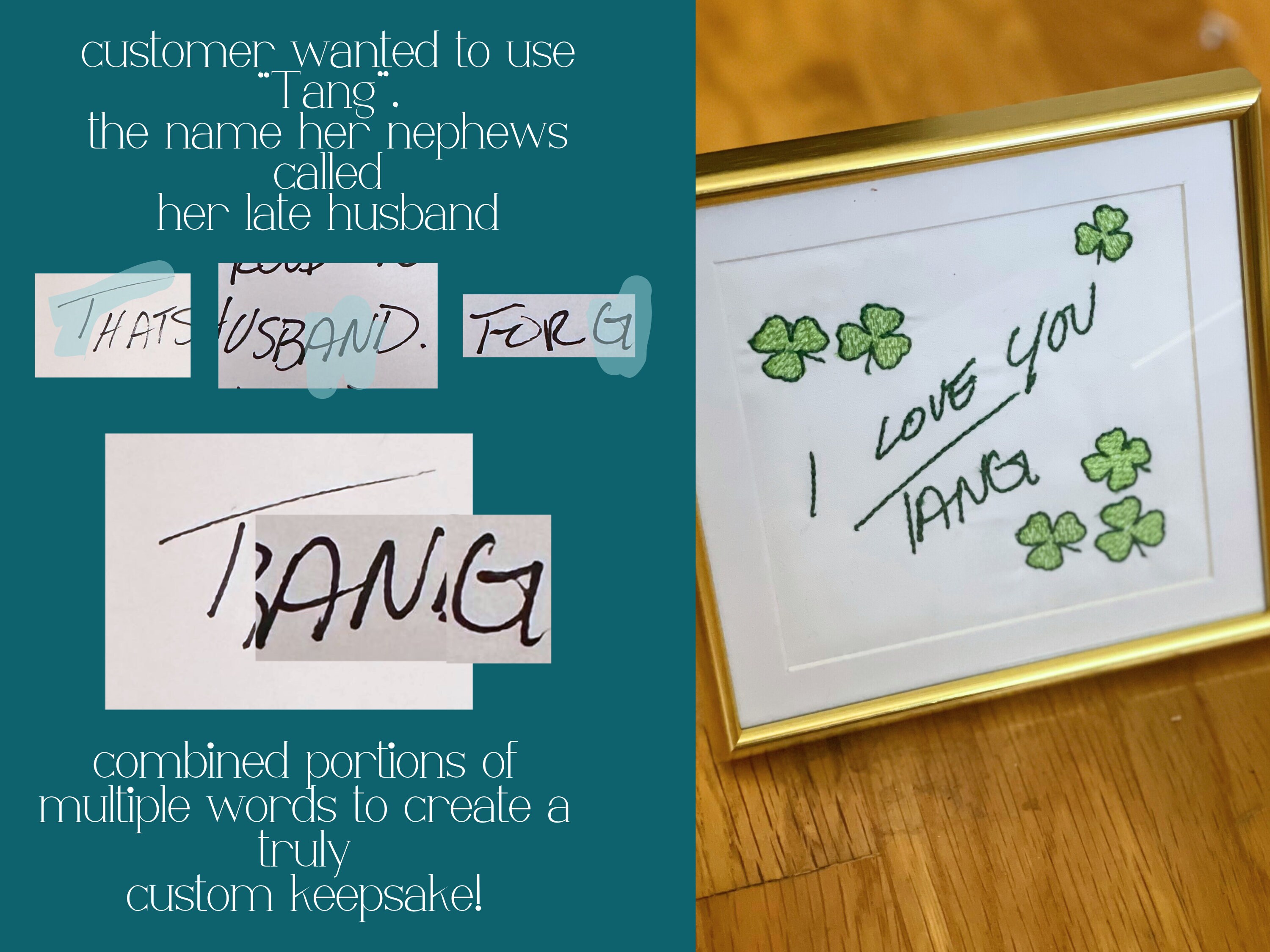 Memorial Handwriting Embroidery: Completely Customized! - Etsy