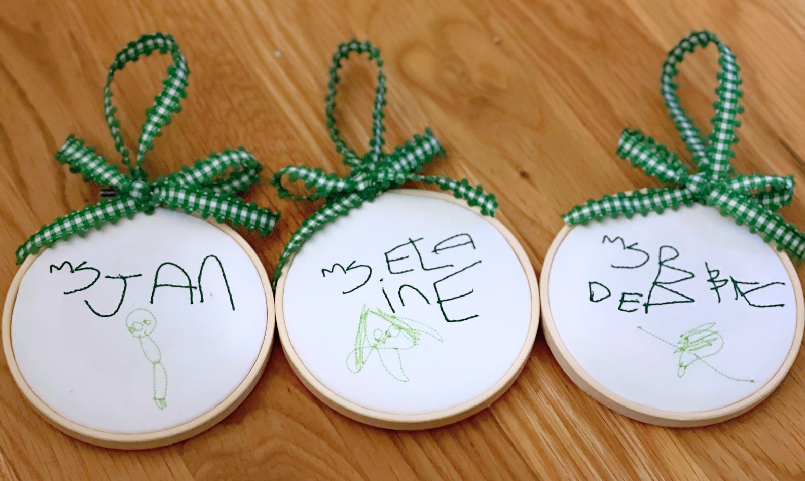 Custom Handwriting Embroidery Ornament – Heirloom Keepsake Gift - Etsy