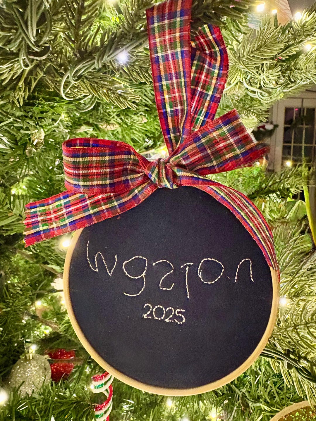 Custom Handwriting Embroidery Ornament – Heirloom Keepsake Gift - Etsy