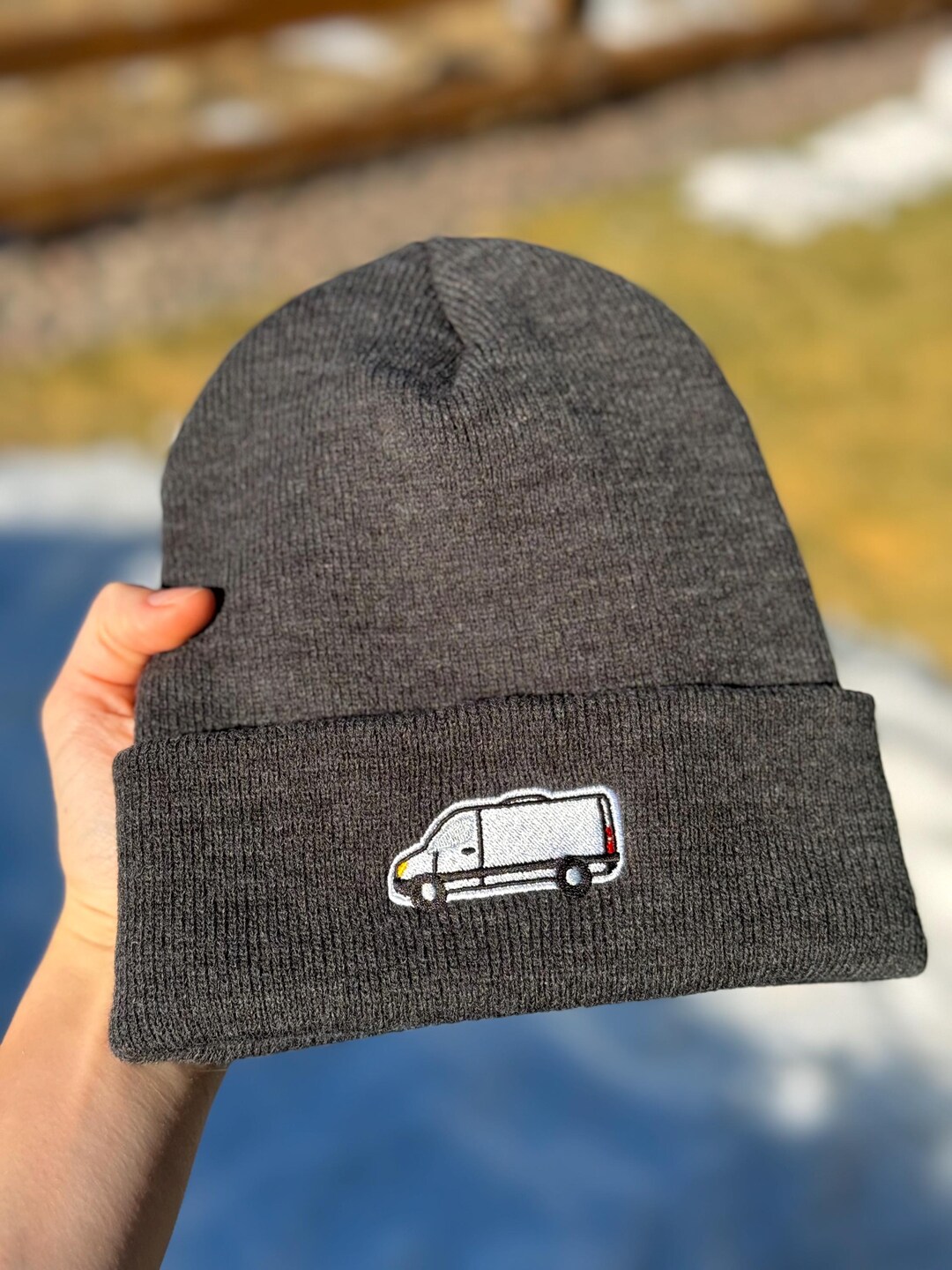 Vanlife Sprinter Camper Beanie Hat - Outdoorsy Hiking Adventure Hat ...