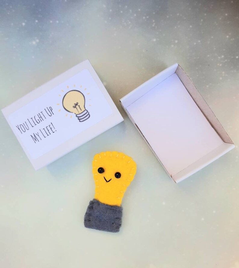 You Light up My Life Cute Matchbox Gift for Girlfriend / | Etsy