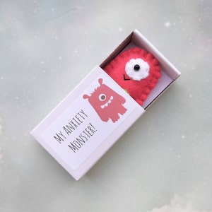 Anxiety Gift Worry Monster Matchbox, Pocket Pal Gift for Friends ...