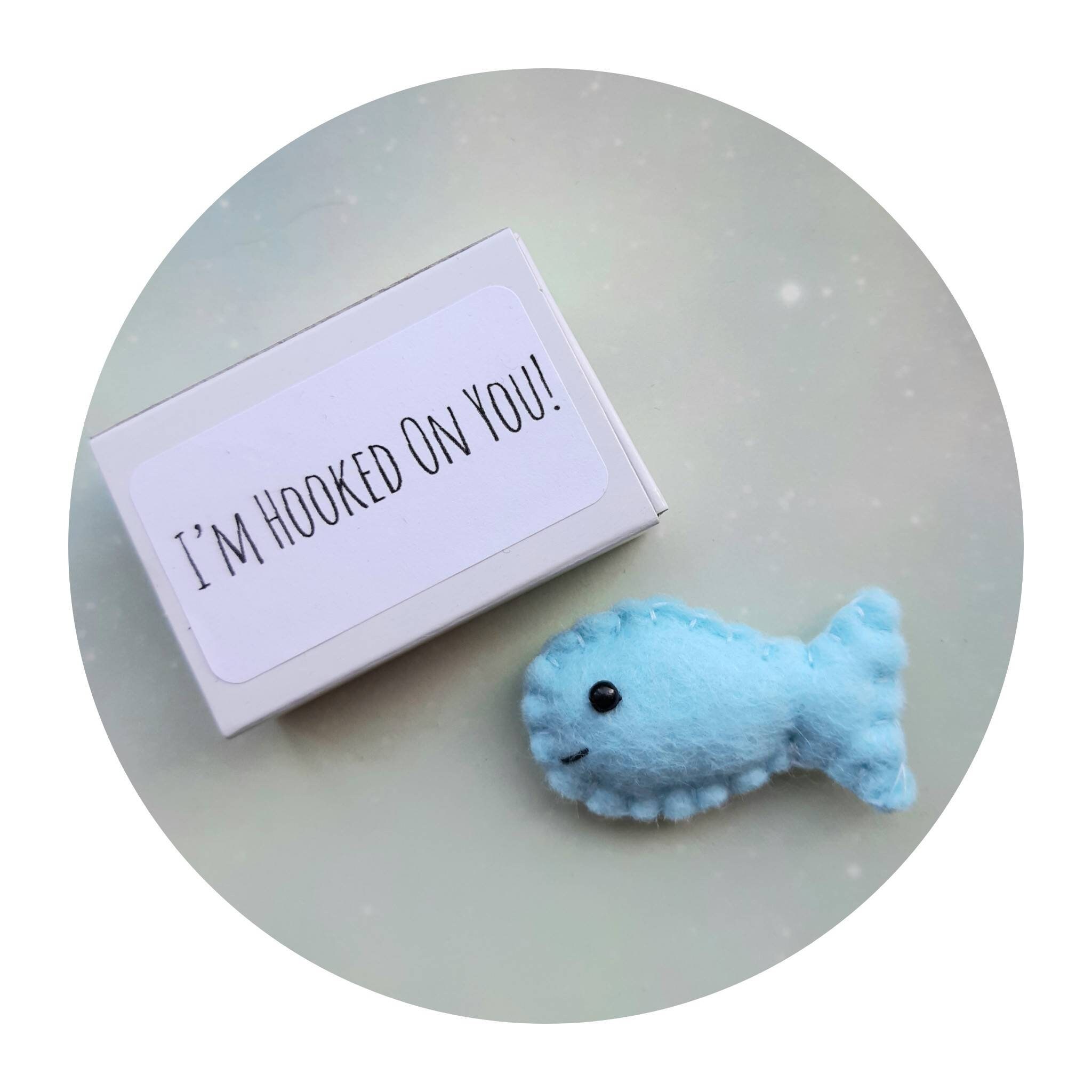 Fishing Gifts For Him I'm Hooked On You Valentines | Etsy