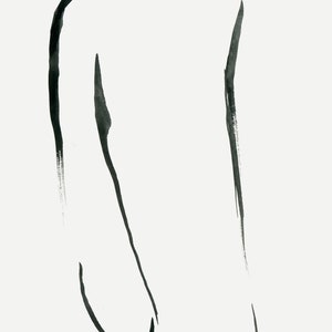 Abstract Woman Body Painting Minimalist Art Line Drawing - Etsy