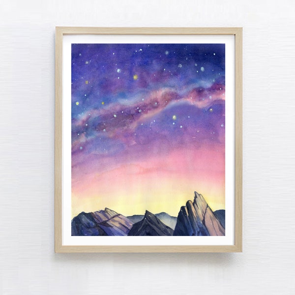 Starry Sky Print - Etsy