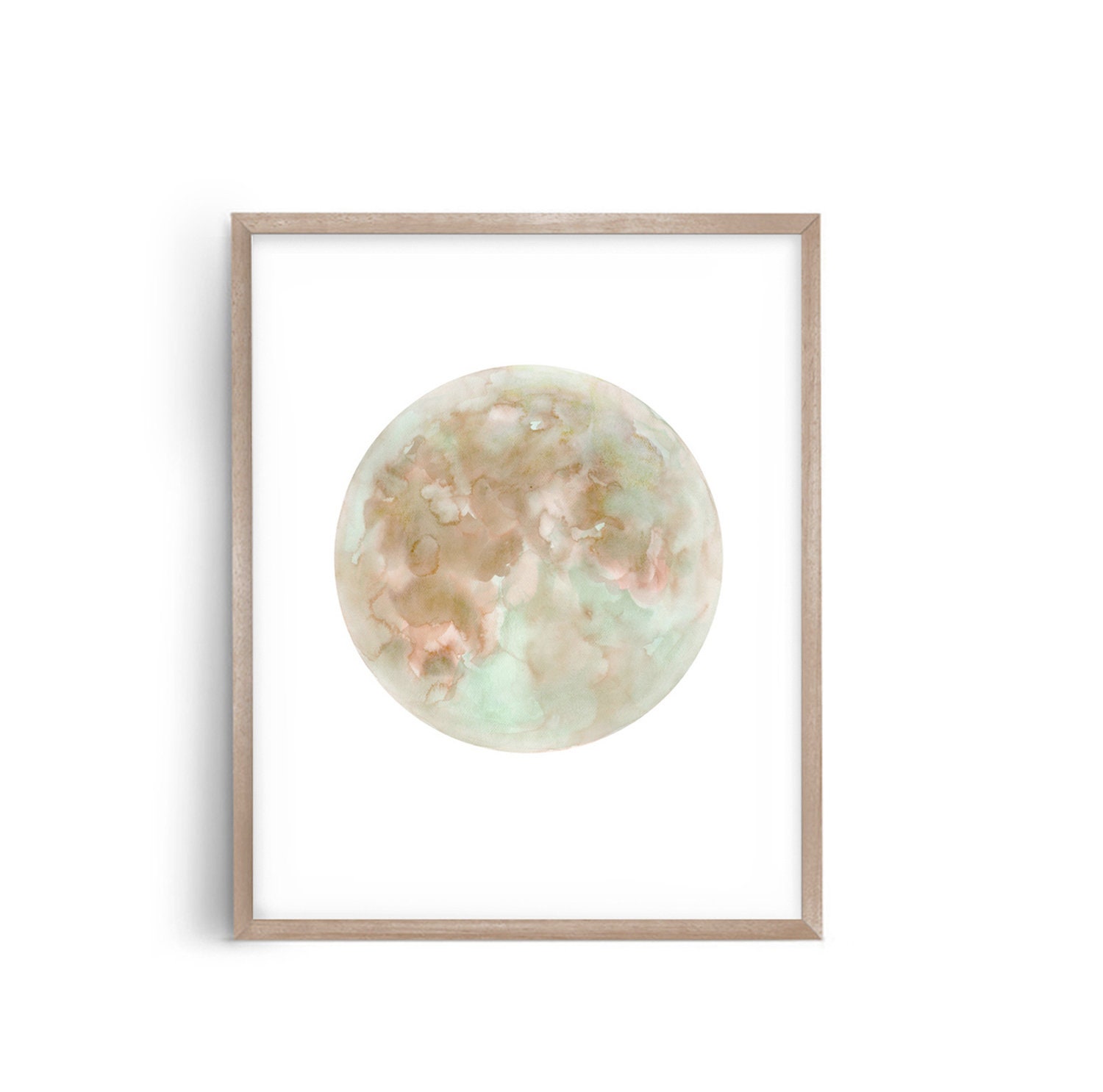 Moon Art Print Moon Phases Wall Lunar Art Colorful Moon - Etsy