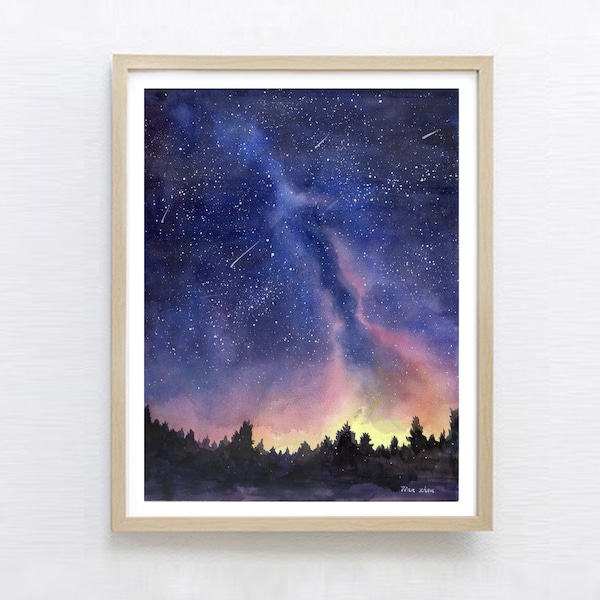 Starry Sky Print - Etsy