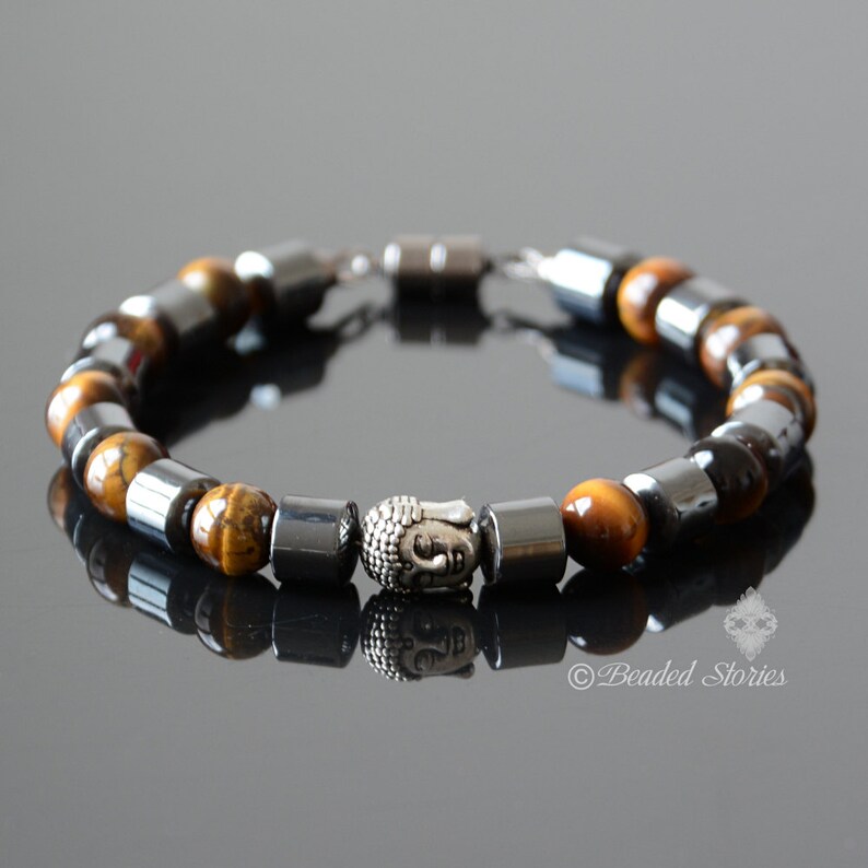 Men's Bracelet Energy Bracelet Healing Crystal Bracelet - Etsy