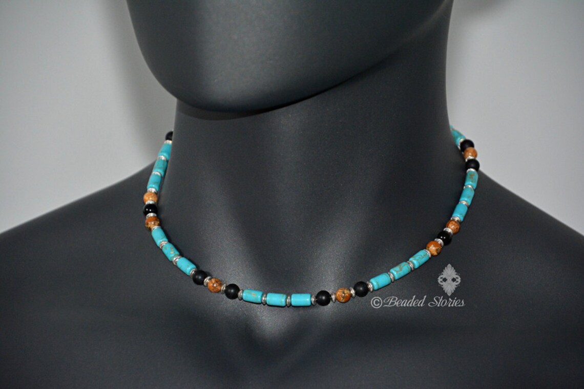 Men's Necklace Native American Jewelry Inspired Mens - Etsy
