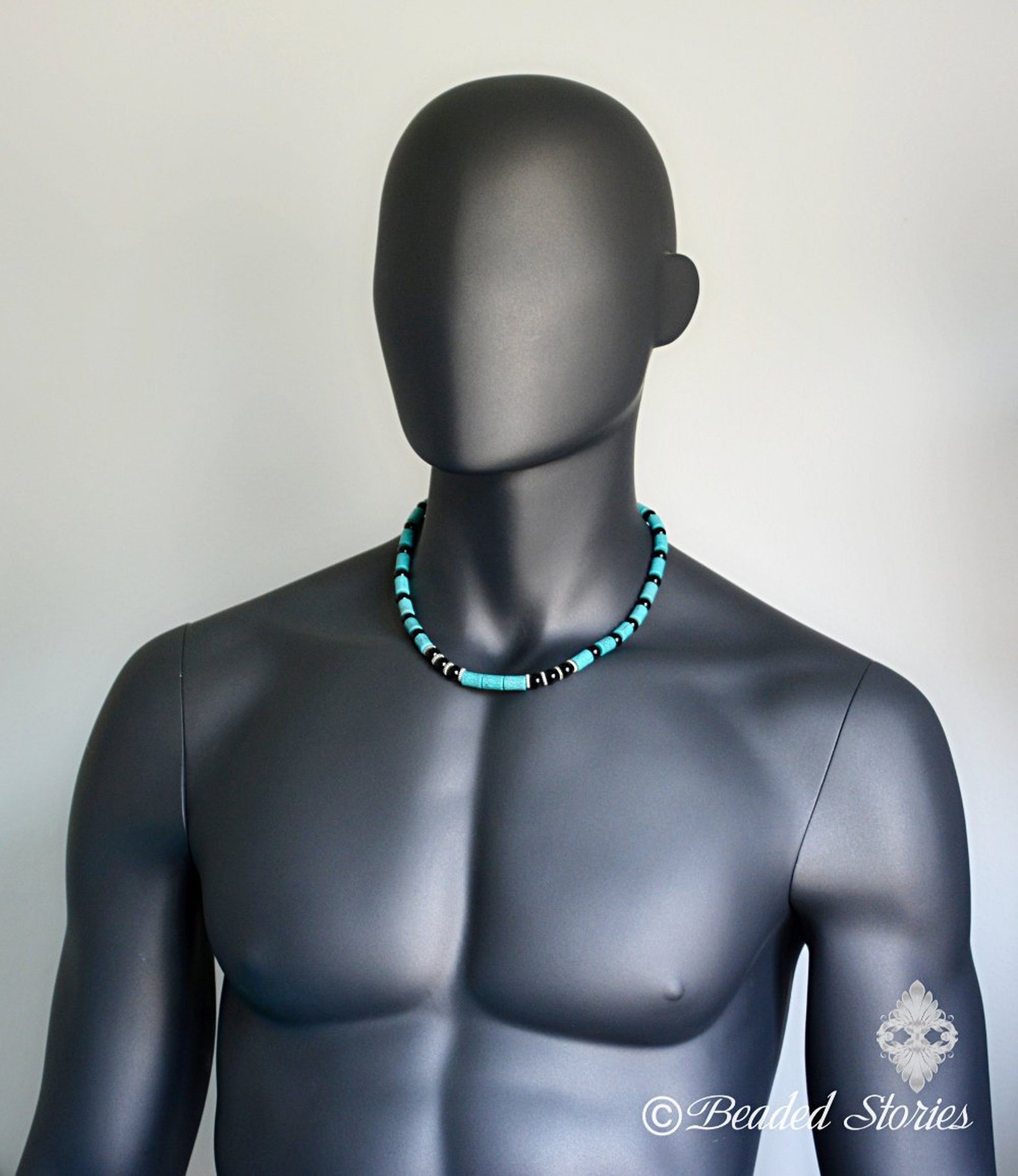 Southwestern Jewelry Native American Necklace Men's Beaded - Etsy