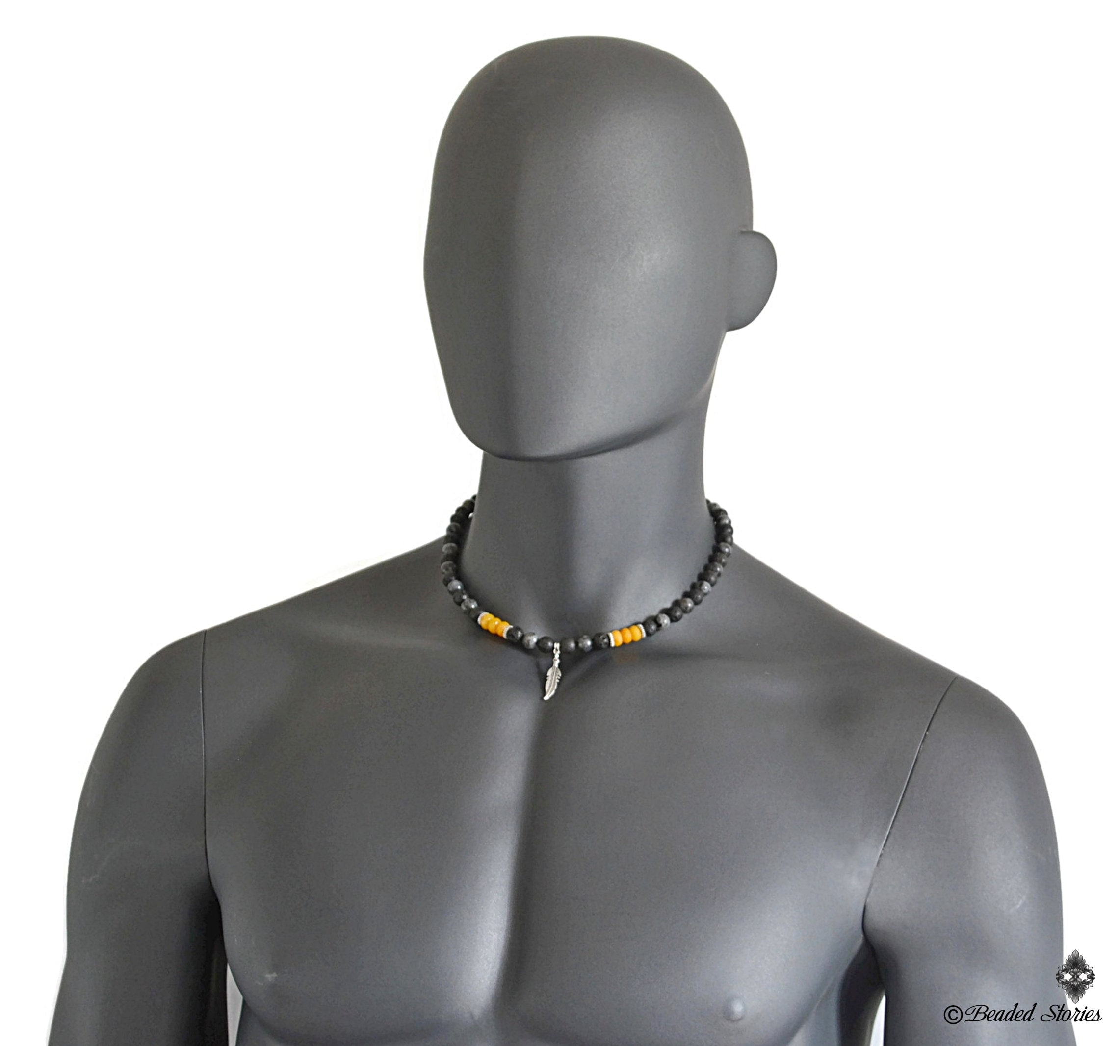 Beaded Necklace for Men Indian Native American Jewelry | Etsy