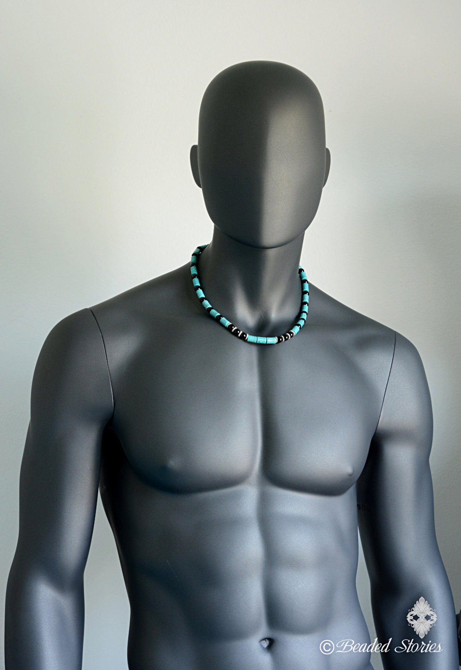 Southwestern Jewelry Native American Necklace Men's Beaded - Etsy