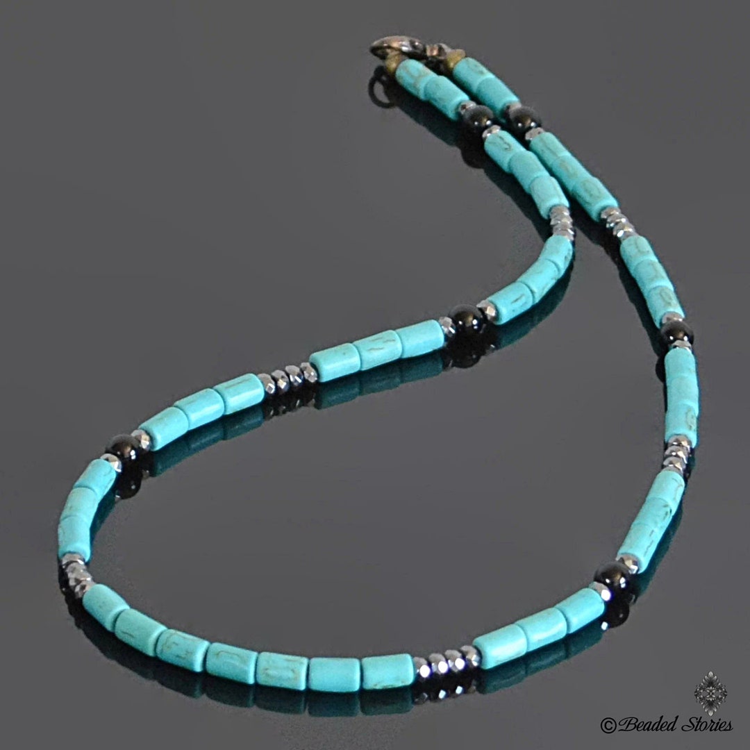 Men's Beaded Necklace Native American Jewelry for Men - Etsy Canada