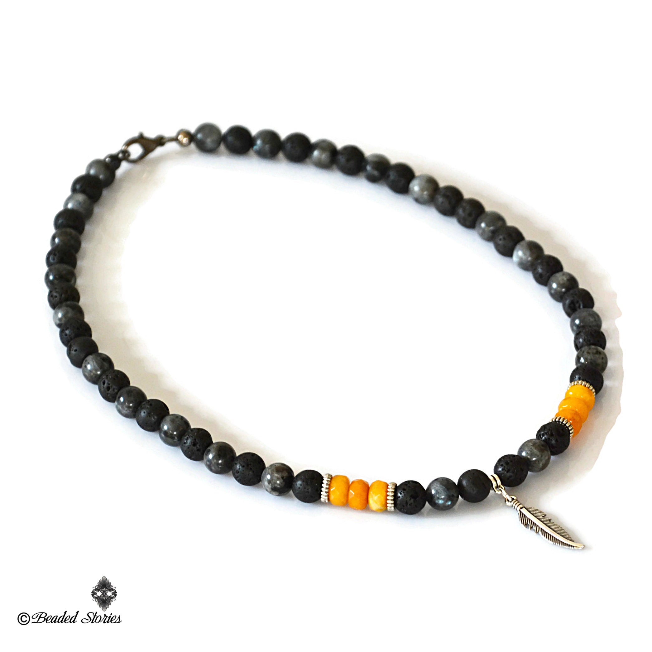 Beaded Necklace for Men Indian Native American Jewelry | Etsy