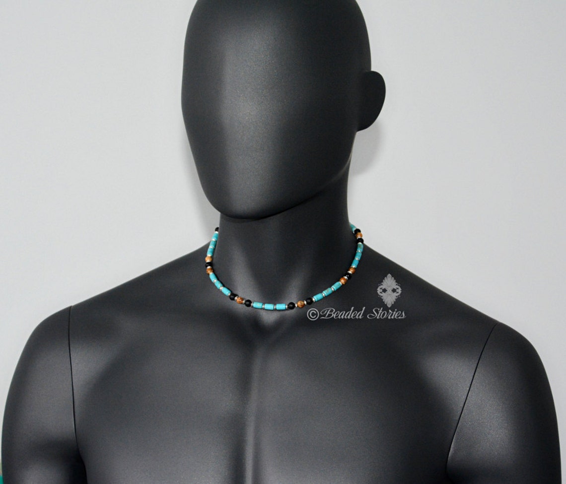Men's Necklace Native American Jewelry Inspired Mens - Etsy