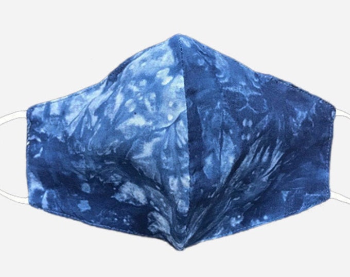 Neon Yellow Mask With Nose Wire Black Tie Dye Cotton Reusable - Etsy