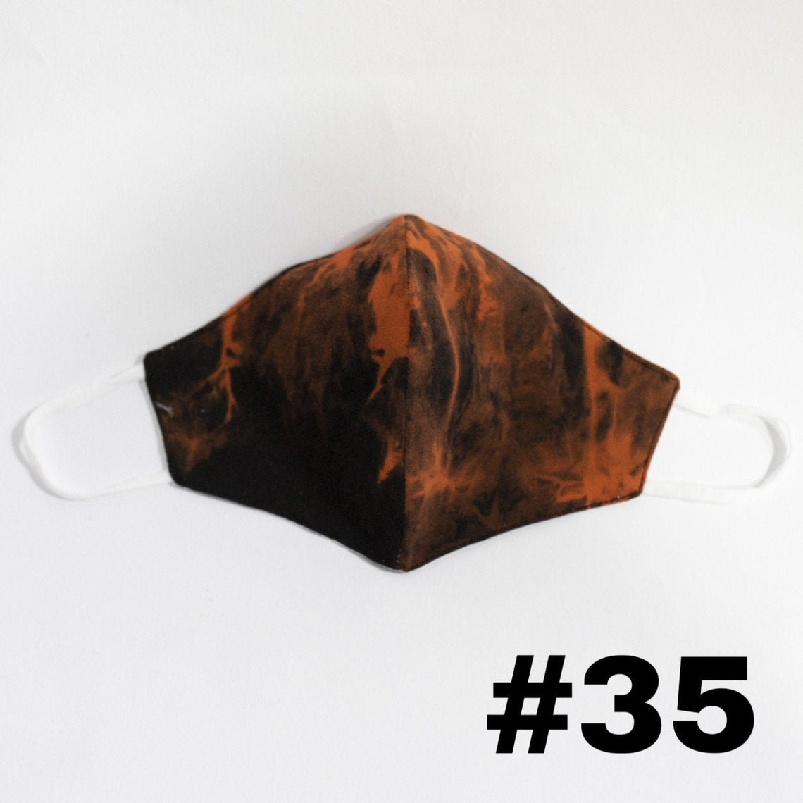 Neon Yellow Mask with Nose Wire Black Tie Dye Cotton Reusable | Etsy